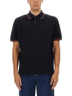Gucci Embroidered Polo Shirt - Blue
