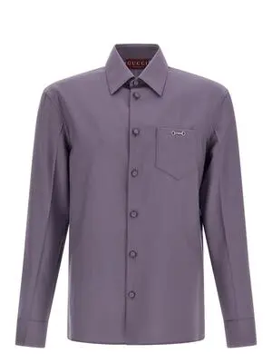 Gucci Horsebit Shirt - Purple