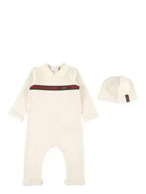 Gucci Bodysuit With Hat - White