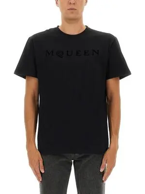 Alexander McQueen Alexander Mc Queen T Shirt With Logo - Black