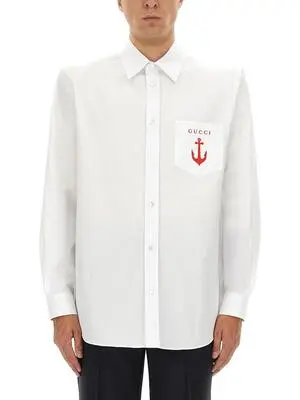 Gucci Shirt With Embroidery - White