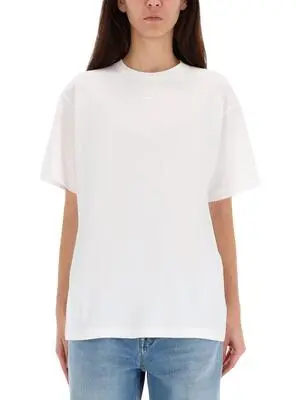 Gucci T-shirt With Logo Embroidery - White