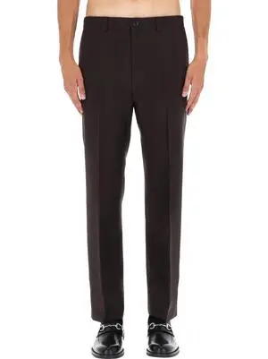 Gucci Wool Gabardine Trousers - Black