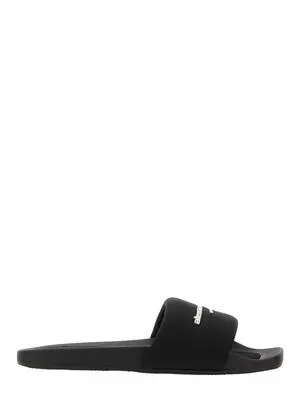 Alexander Wang Nylon 'aw' Sandal - Black