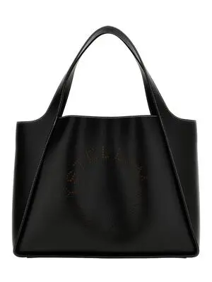 Stella McCartney Logo Shopping Bag - Black