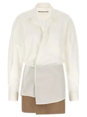 Alexander Wang Pre-styled Wrap Dress - White