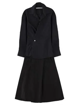 Alexander Wang Long Wrap Dress - Black