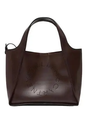 Stella McCartney Shoulder Bag With Logo And Shoulder Strap - Brown