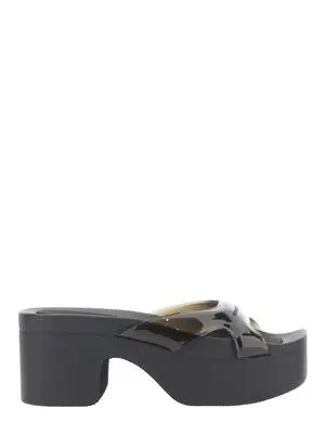 Alexander Wang Platform Sandal With Square Toe - Black