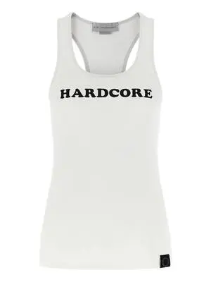 Stella McCartney Slogan Sleeveless Top - White