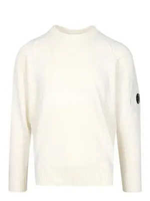 C.P. COMPANY Wool Blend Sweater - White