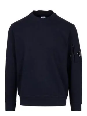 C.P. COMPANY Cotton Crew Neck Sweater - Blue