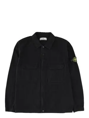 Stone Island Cotton Overshirt - Black
