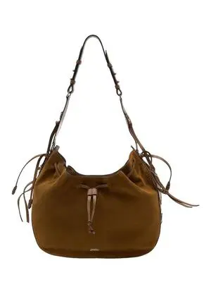 Isabel Marant Bolton Ga Leather Shoulder Bag - Brown