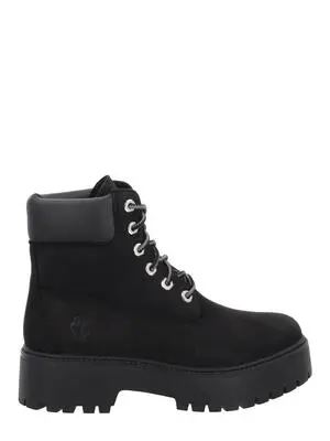 Timberland Waterproof Leather Lace Up Boot - Black