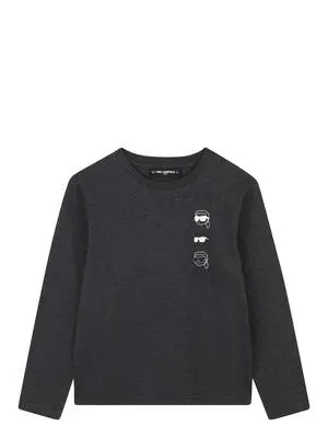 Karl Lagerfeld T-shirt With Logo - Charcoal