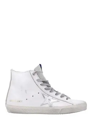 GOLDEN GOOSE Francy High-top Sneakers - White