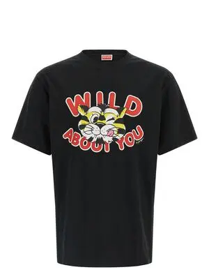 Kenzo Wild Tiger' T Shirt - Black