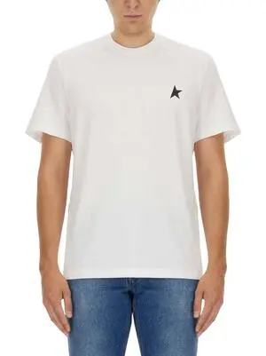 GOLDEN GOOSE T Shirt In Cotone - White