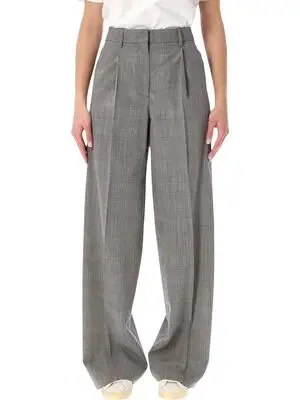 GOLDEN GOOSE Prince Of Wales Check Trousers - Grey Shades
