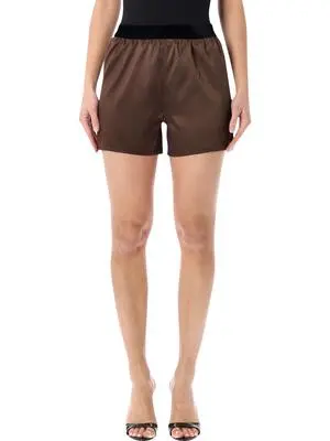 TOM FORD Stretch Silk Satin Pj Shorts - Cinnamon