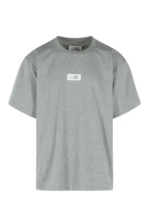MAISON MARGIELA Gray Cotton T Shirt - Grey