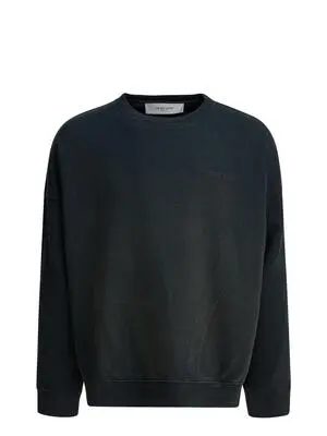 GOLDEN GOOSE Vintage Effect Crewneck Sweatshirt - Black
