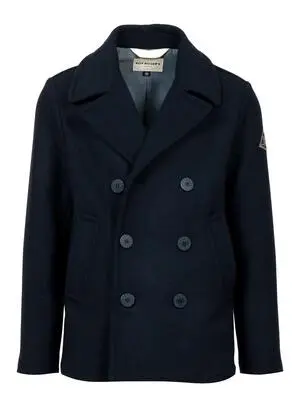 ROY ROGER'S Double Breasted Pea Coat - Blue