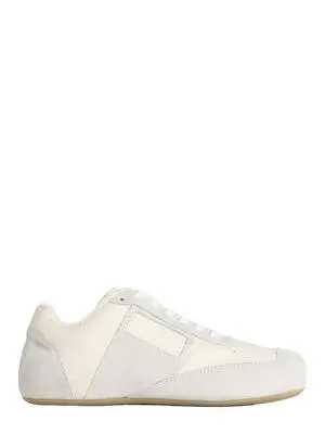 MAISON MARGIELA Anatomic Nappa Leather And Suède Sneakers - White