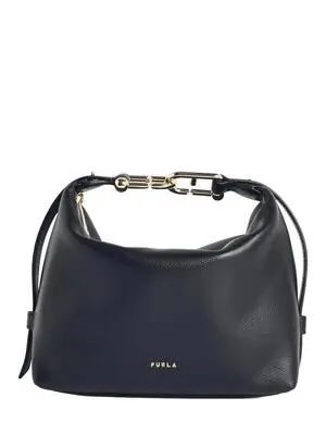 Furla Mini Shoulder Bag In Leather - Black
