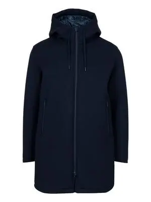 Herno Hooded Zip-up Coat - Blue