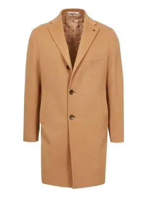 TAGLIATORE Single-Breasted Wool-Cashmere Coat