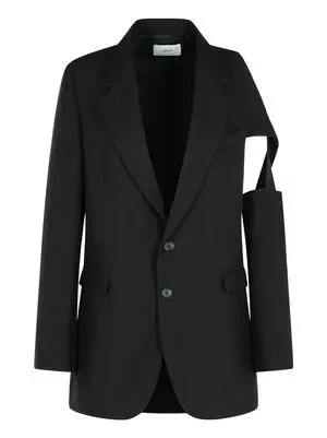 Coperni Cutout Polyester Blazer - Black