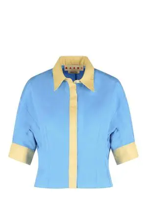Marni Cotton Shirt - Light Blue