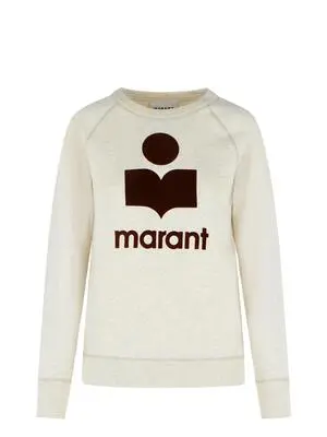 Isabel Marant Cotton Millyny Sweatshirt Beige