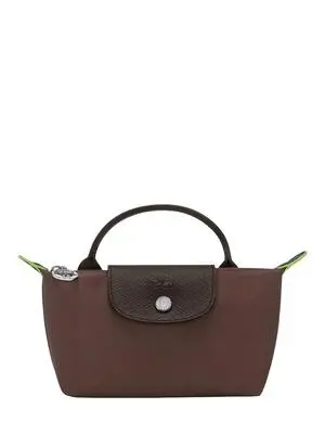 Longchamp Le Pliage Pochette With Handle - Brown