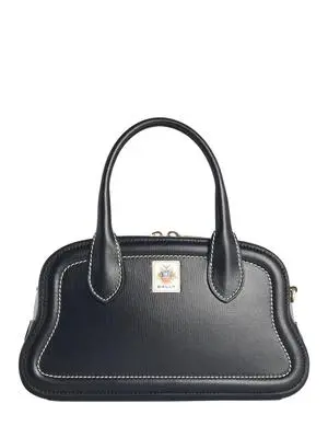 Bally Leather Bag With Gold Tone Hardware - Black