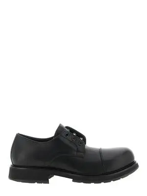 Balenciaga Truck Derby Leather Loafers - Black