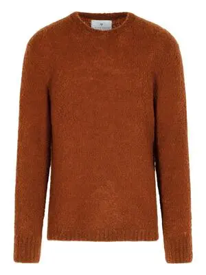 SEVEN GAUGE Virgin Wool Blend Sweater - Brown