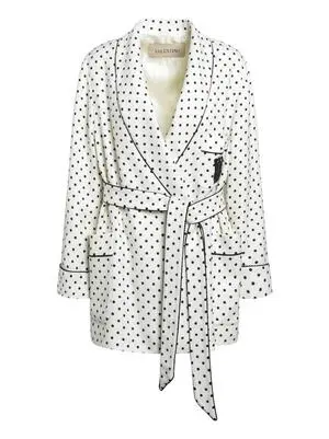 Valentino Garavani Viscose Jacket With Plusdepois Print - Beige