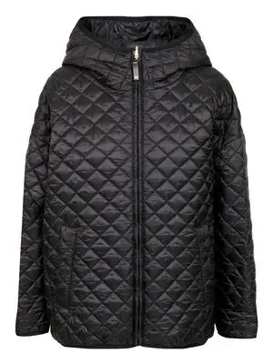 Max Mara Reversible Technical Canvas Coat - Black