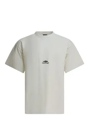 Balenciaga 3 B Sports Icon' Crewneck T Shirt - White