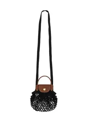 Longchamp Le Pliage Filet Mini Bag - Black