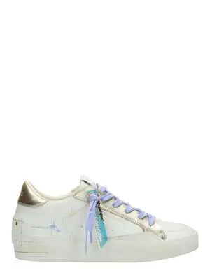 CRIME LONDON Sk8 Deluxe Hell Sneakers - White