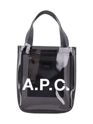 A.p.c. Lou Pvc Tote - Anthracite