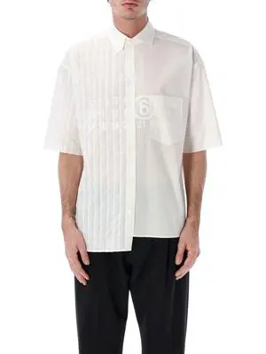 MAISON MARGIELA T Shirts And Polos - White + White Stripes