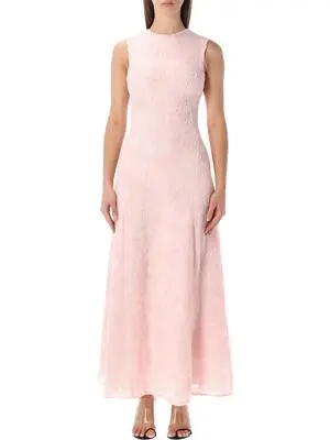 Remain Birger Christensen Mesh Maxi Dress - Orchid Ice