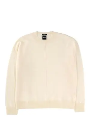 BOSS Fascona Relaxed-fit Sweater - White