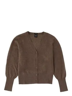 BOSS Furvona Relaxed Fit Cardigan - Brown