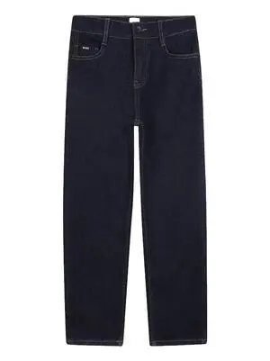 BOSS Straight Leg Denim Pants - Blue